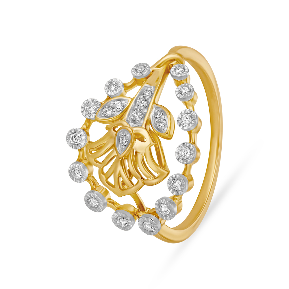 Pear Shape Diamond Finger Ring