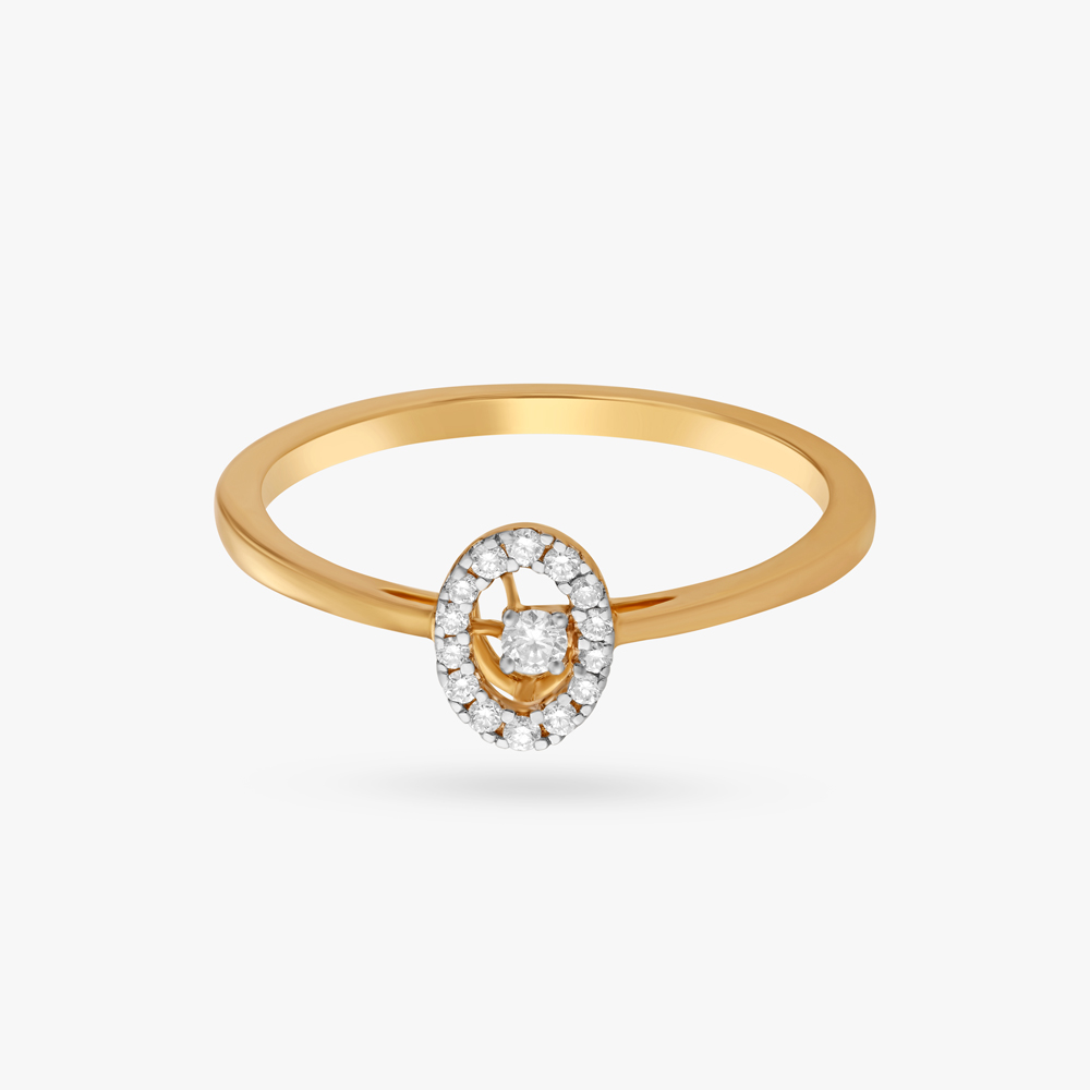 Dainty Sparkling Diamond Ring