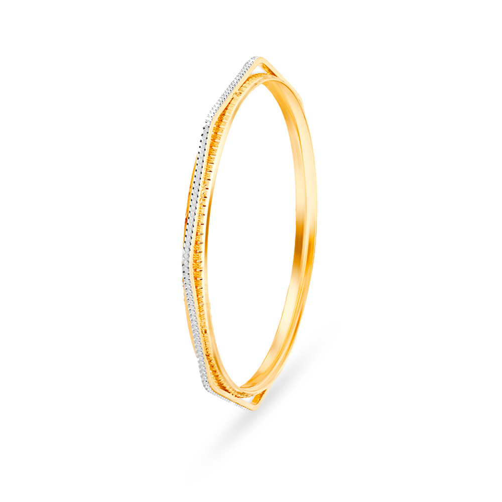 Octagonal Gold Bangles