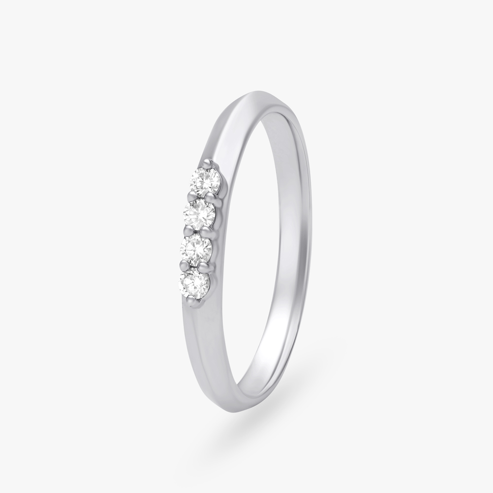 Artistic Diamond Ring in Platinum