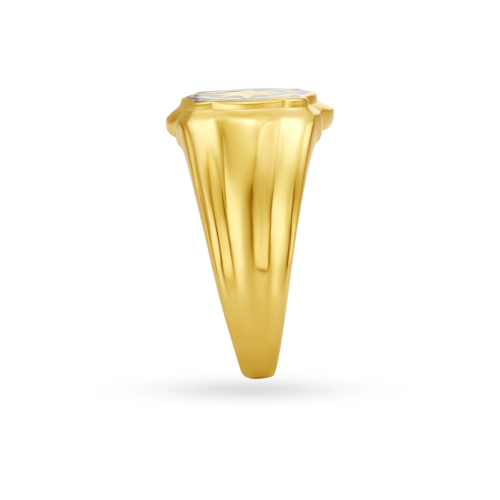 Unique Star Gold Finger Ring For Men