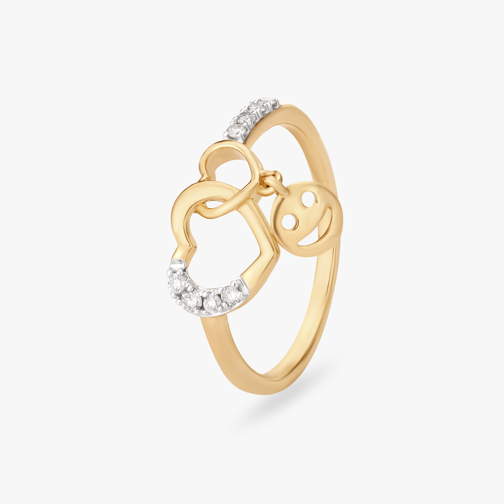 Endless Affection Diamond Heart Finger Ring
