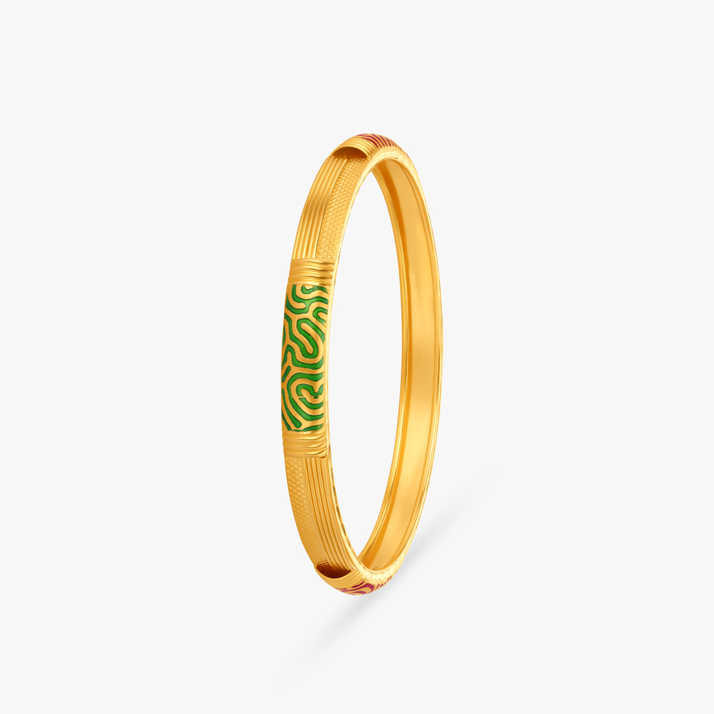 Vibrant Enamel Bangle