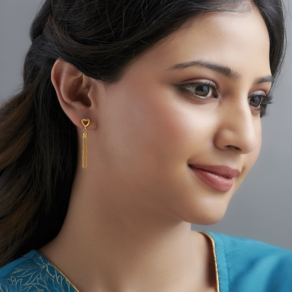 Pear Shape Contemporary Drop Earrings