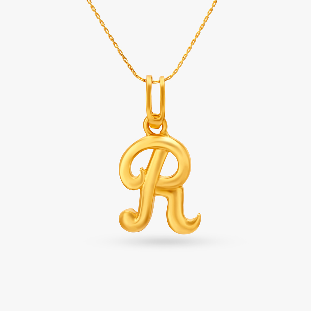 Alphabetic R Pendant
