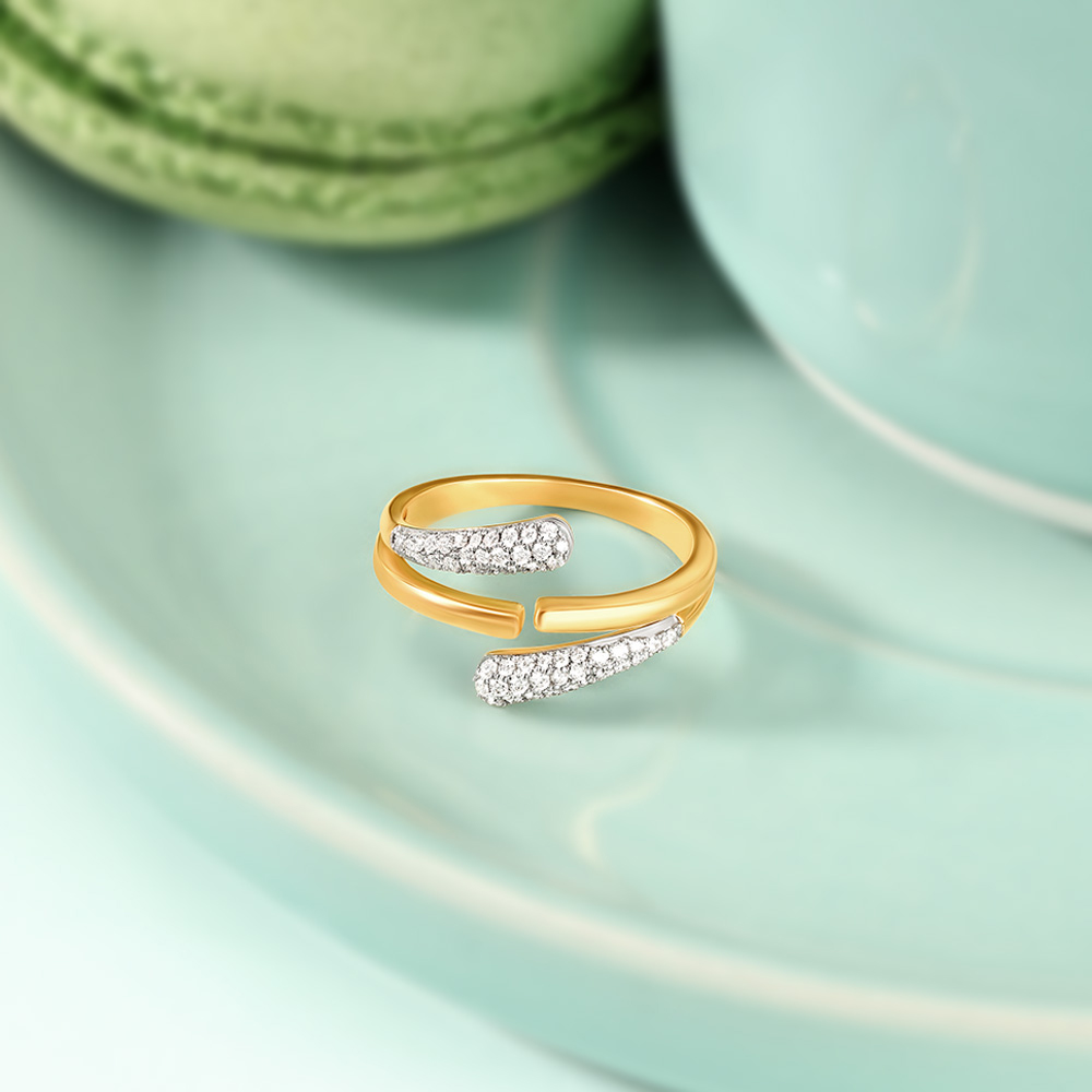 Abstract Disjointed Diamond Ring