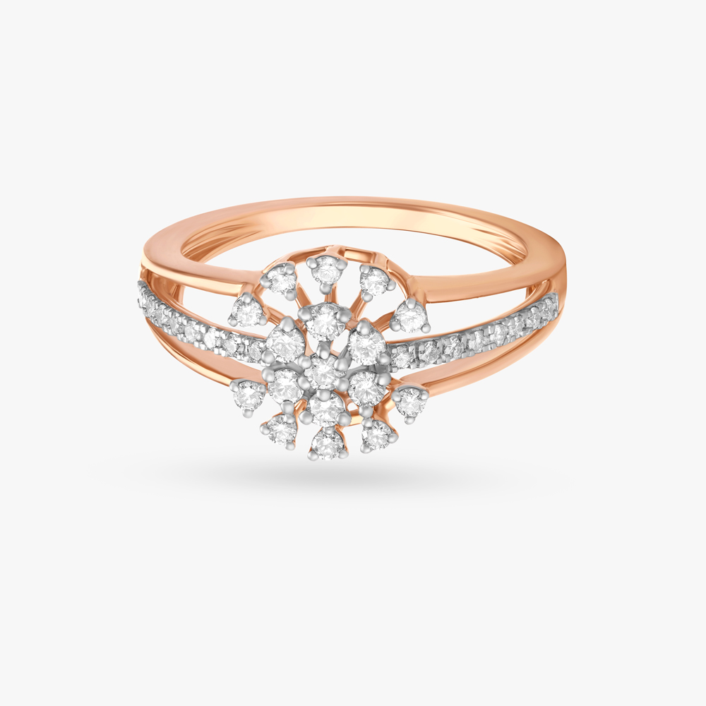 Delicate Contemporary Diamond Ring