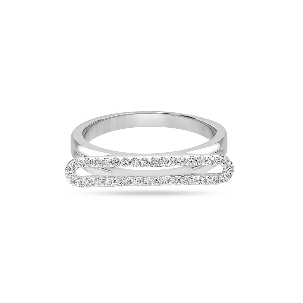 18KT Alluring White Gold Diamond Ring