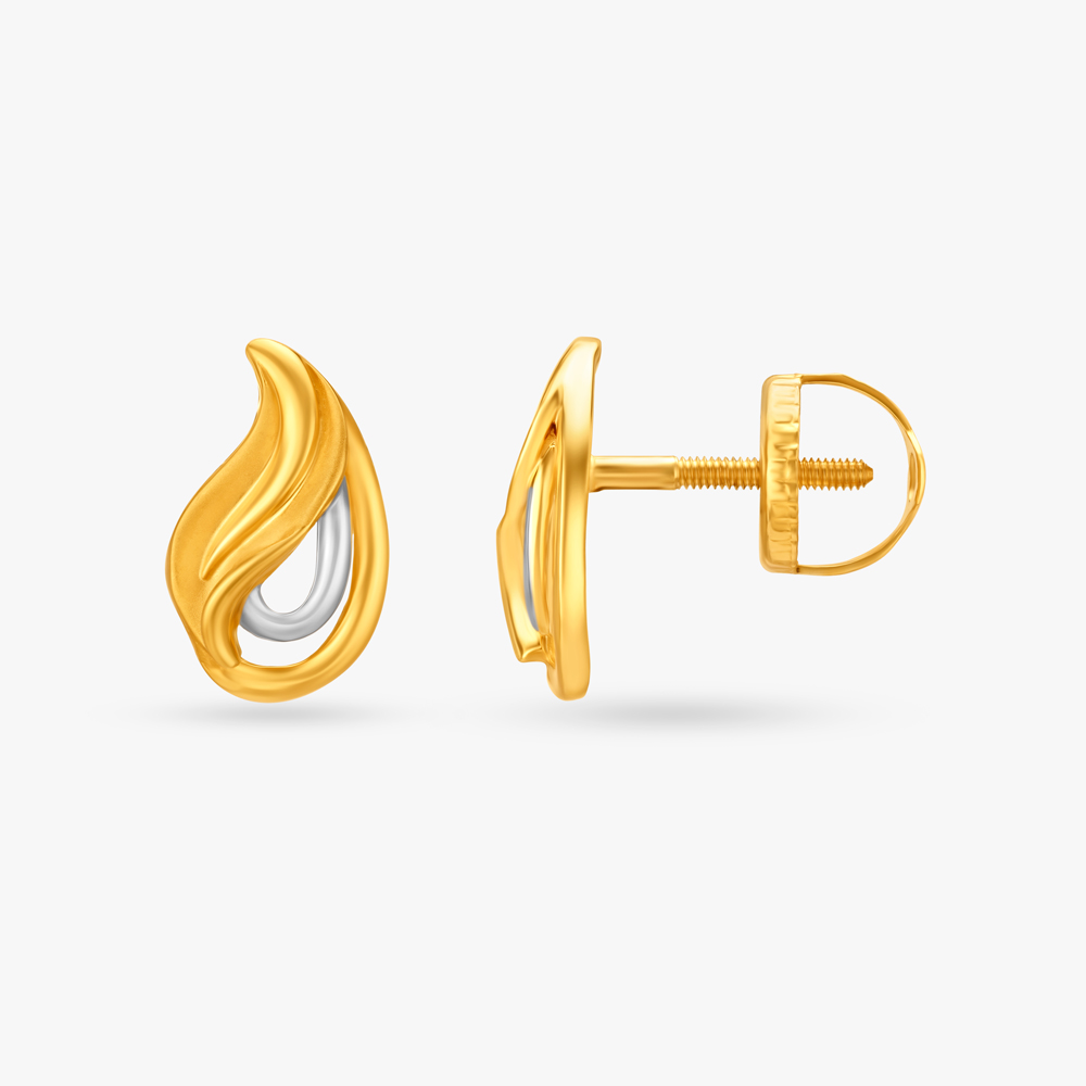 Dainty Mango Stud Earrings