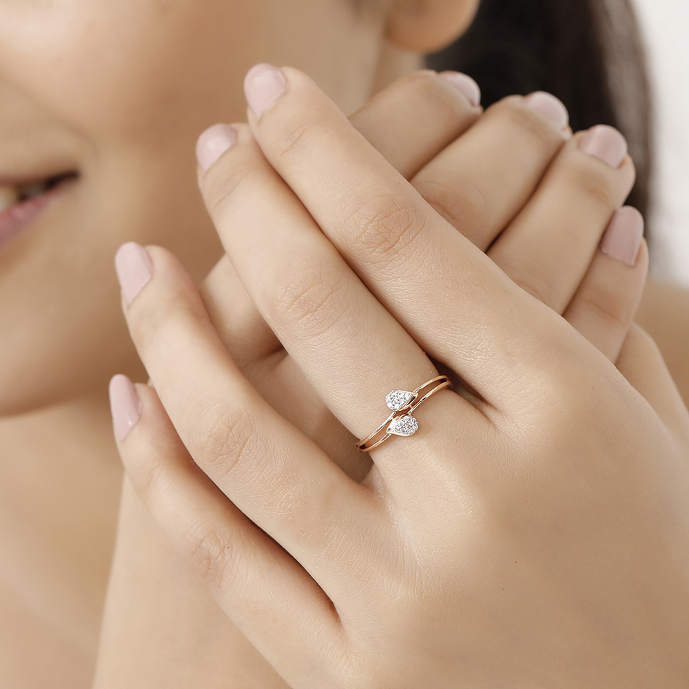 14 KT Rose Gold Beautiful Ring
