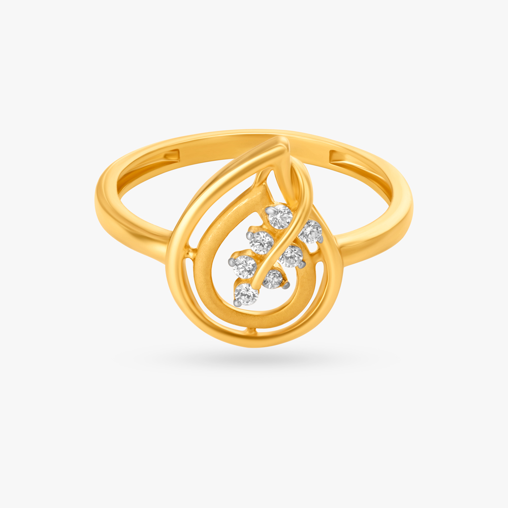 Shimmering Paisley Ring