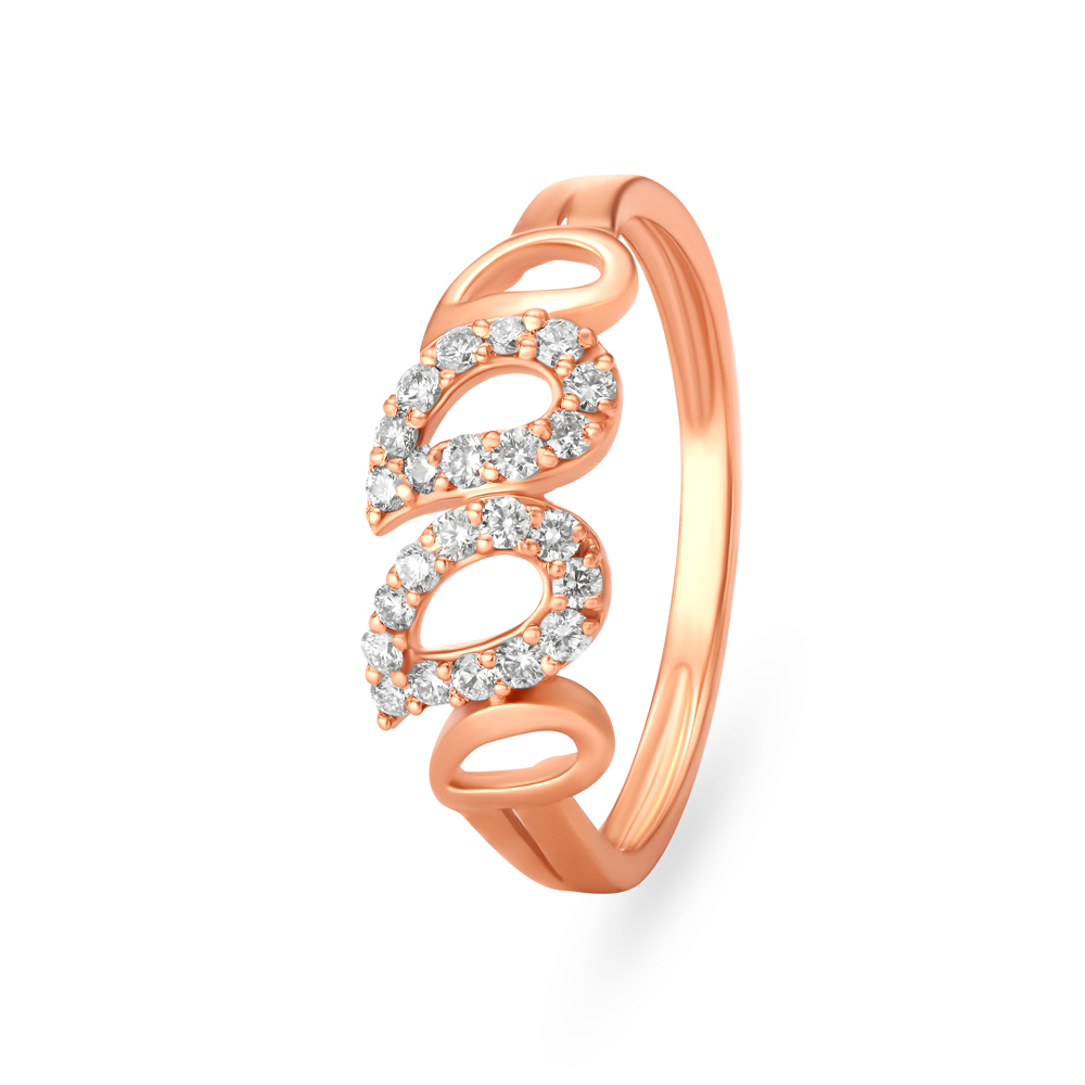 Teardrop Motif Finger Ring