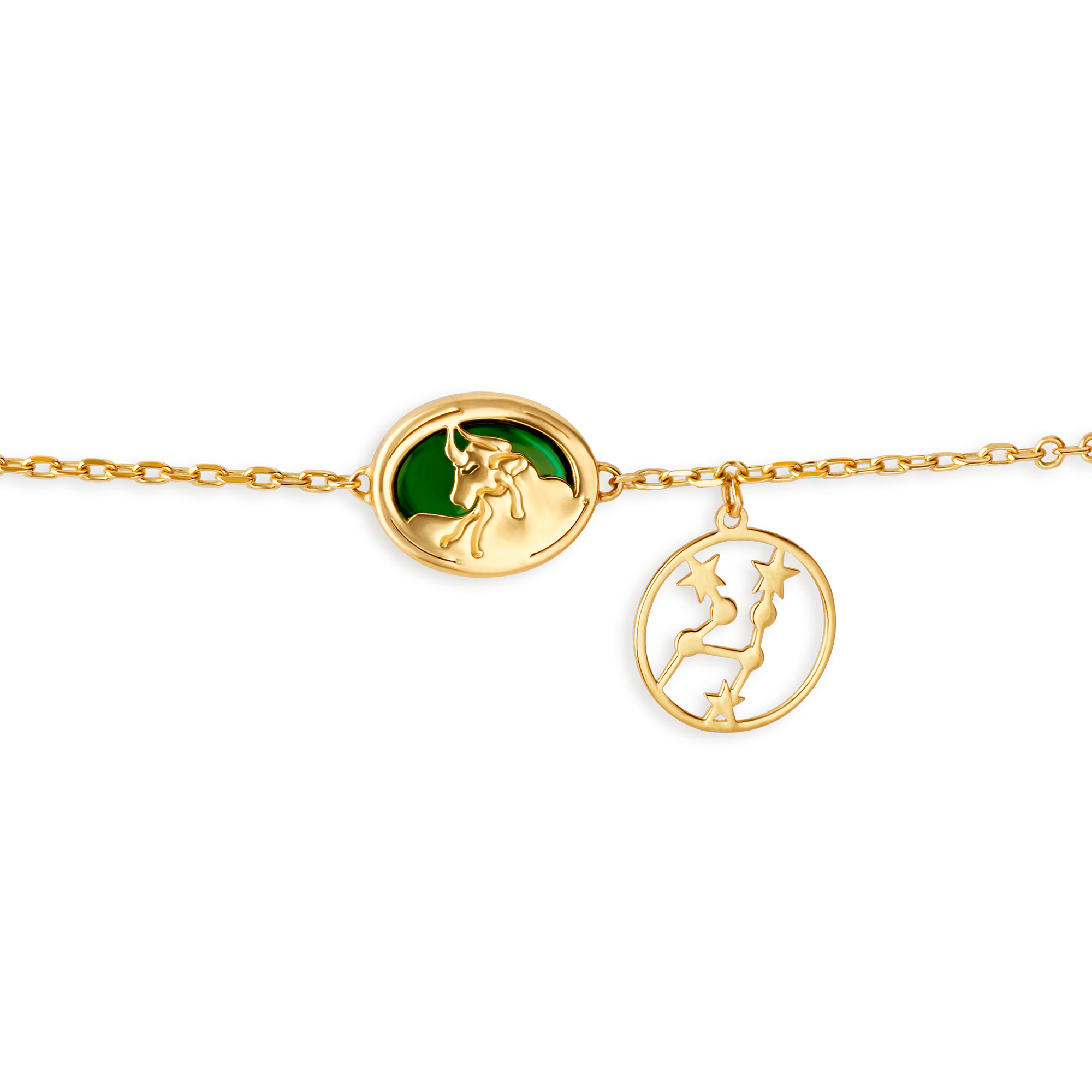 14KT Yellow Gold Taurus Birthstone Bracelet