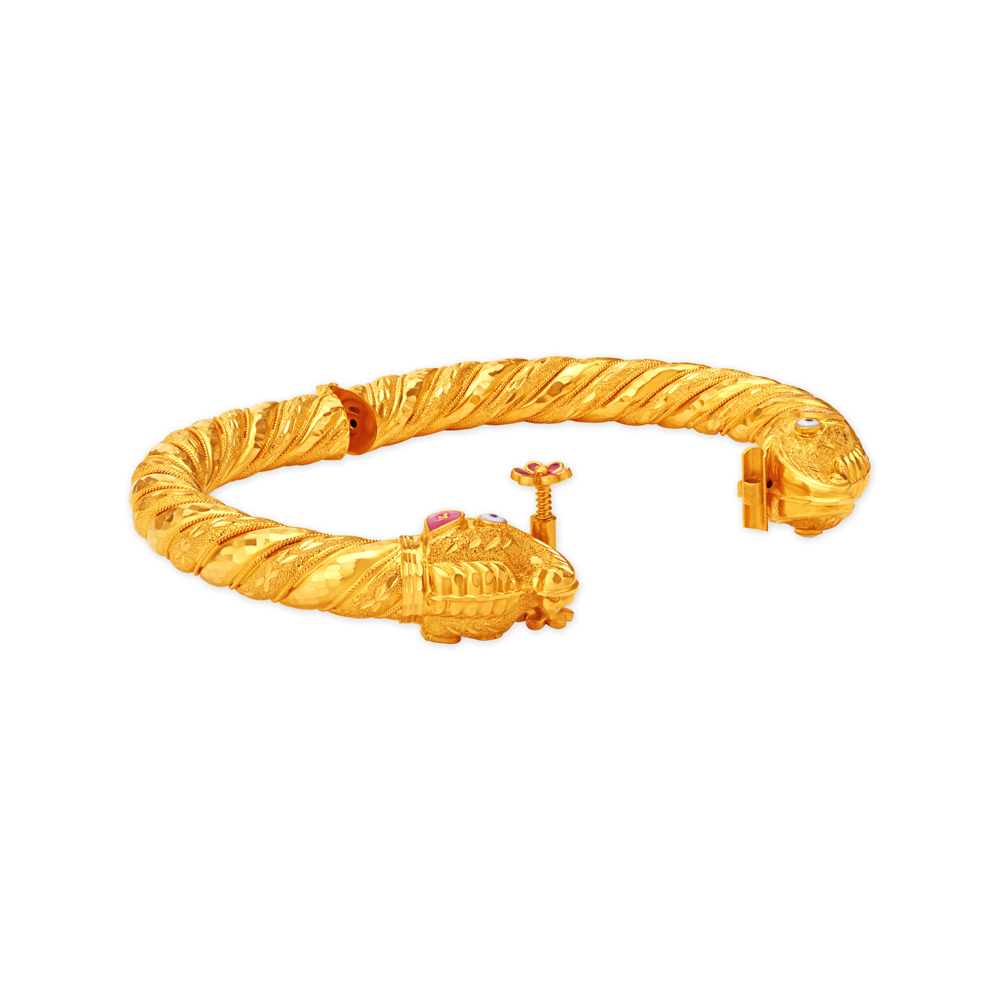 Traditional Floral Gold Bala Bangle
