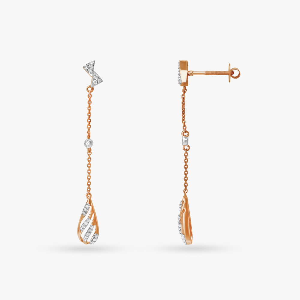 Understated Glam Diamond Drop Earrings