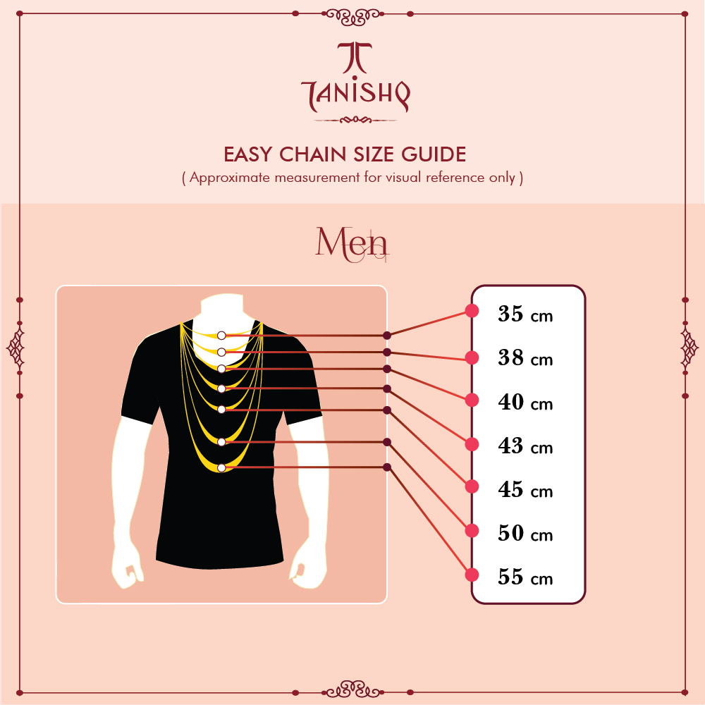 Urbane Gold Chain For Men with Carved Design