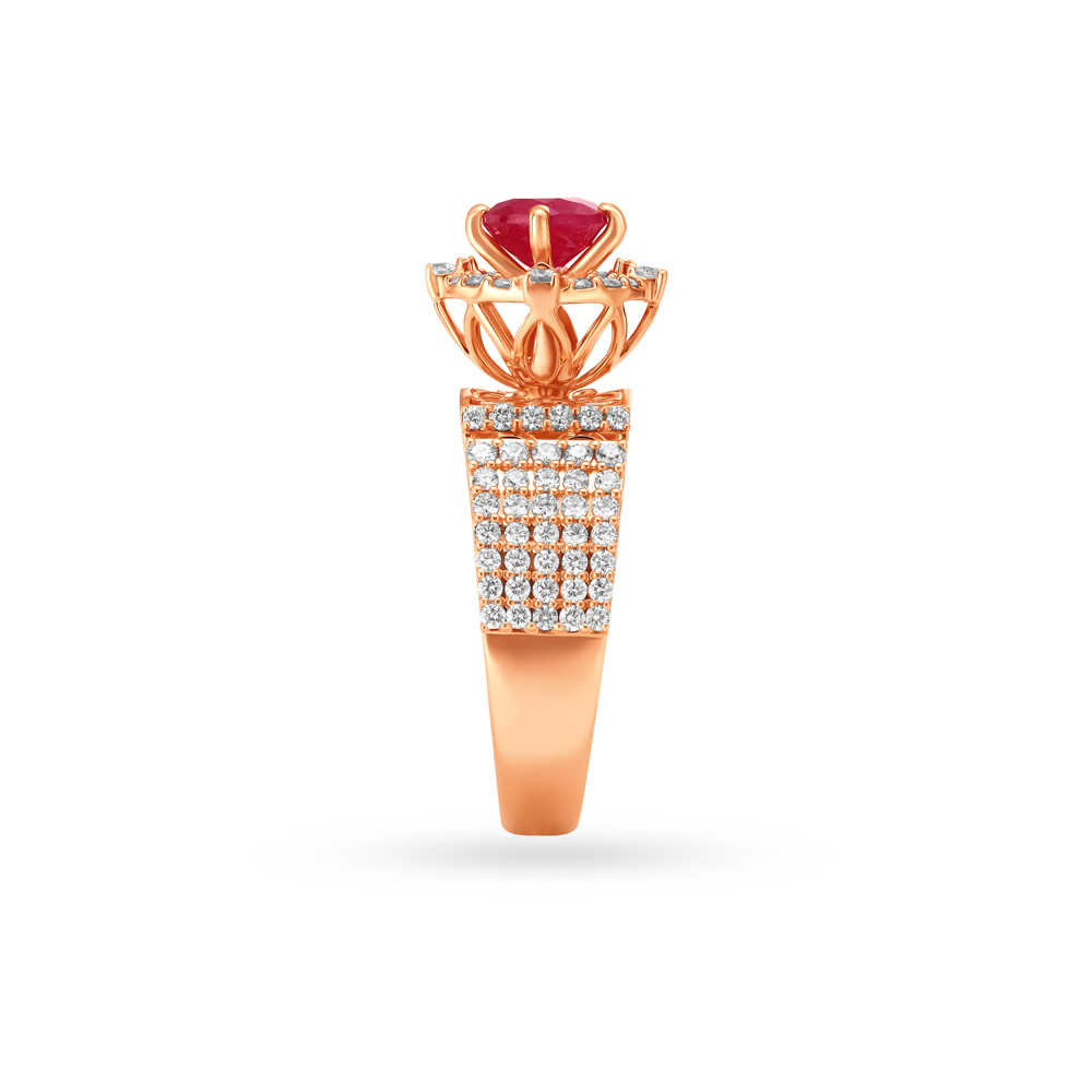 Royal Rose Gold Finger Ring