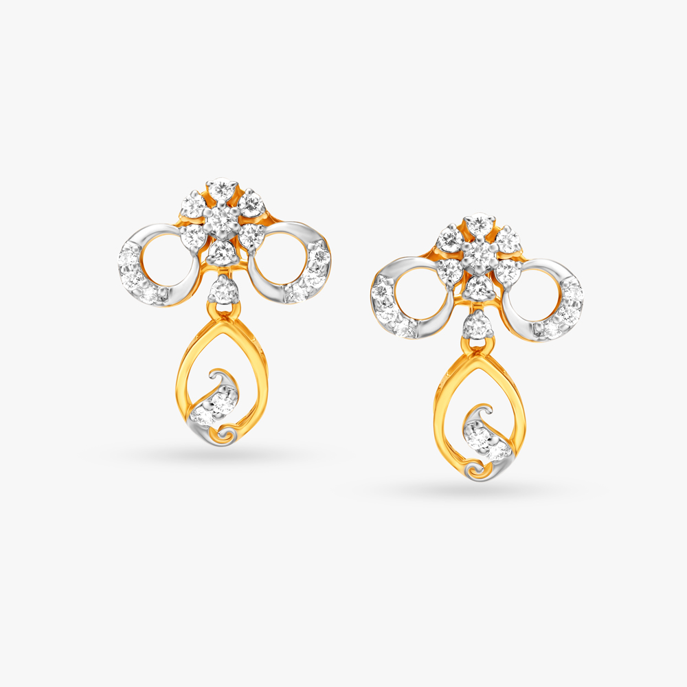 Lavish Diamond Drop Earrings