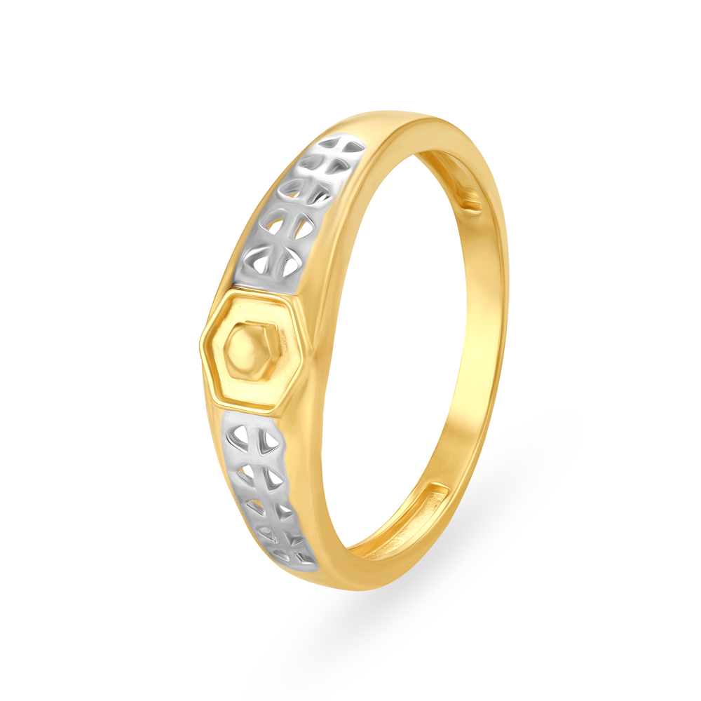 Brilliant Stylish Gold Ring