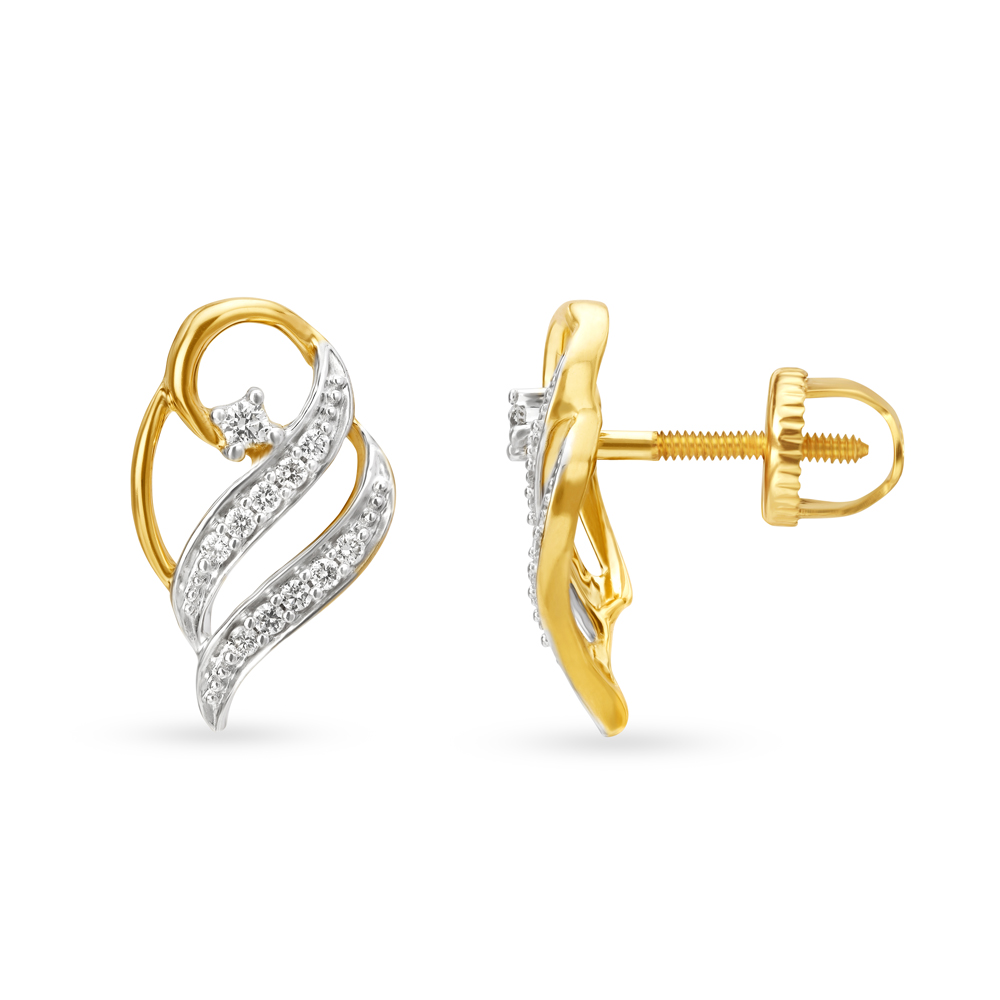 Heavenly Fancy Diamond Stud Earrings