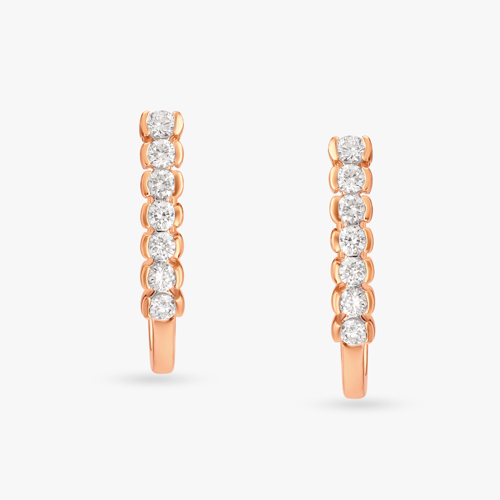 Subtle Glam Hoop Earrings