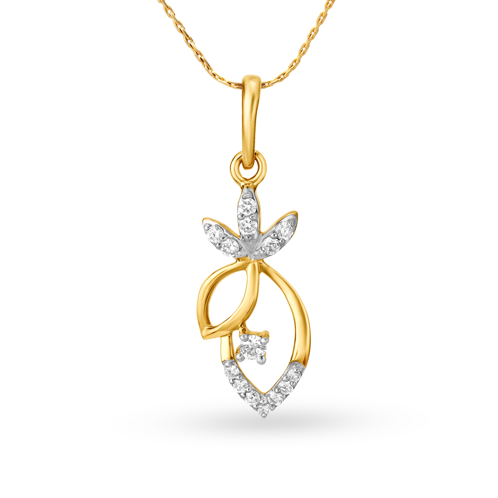 Leafy Wonder Diamond Pendant
