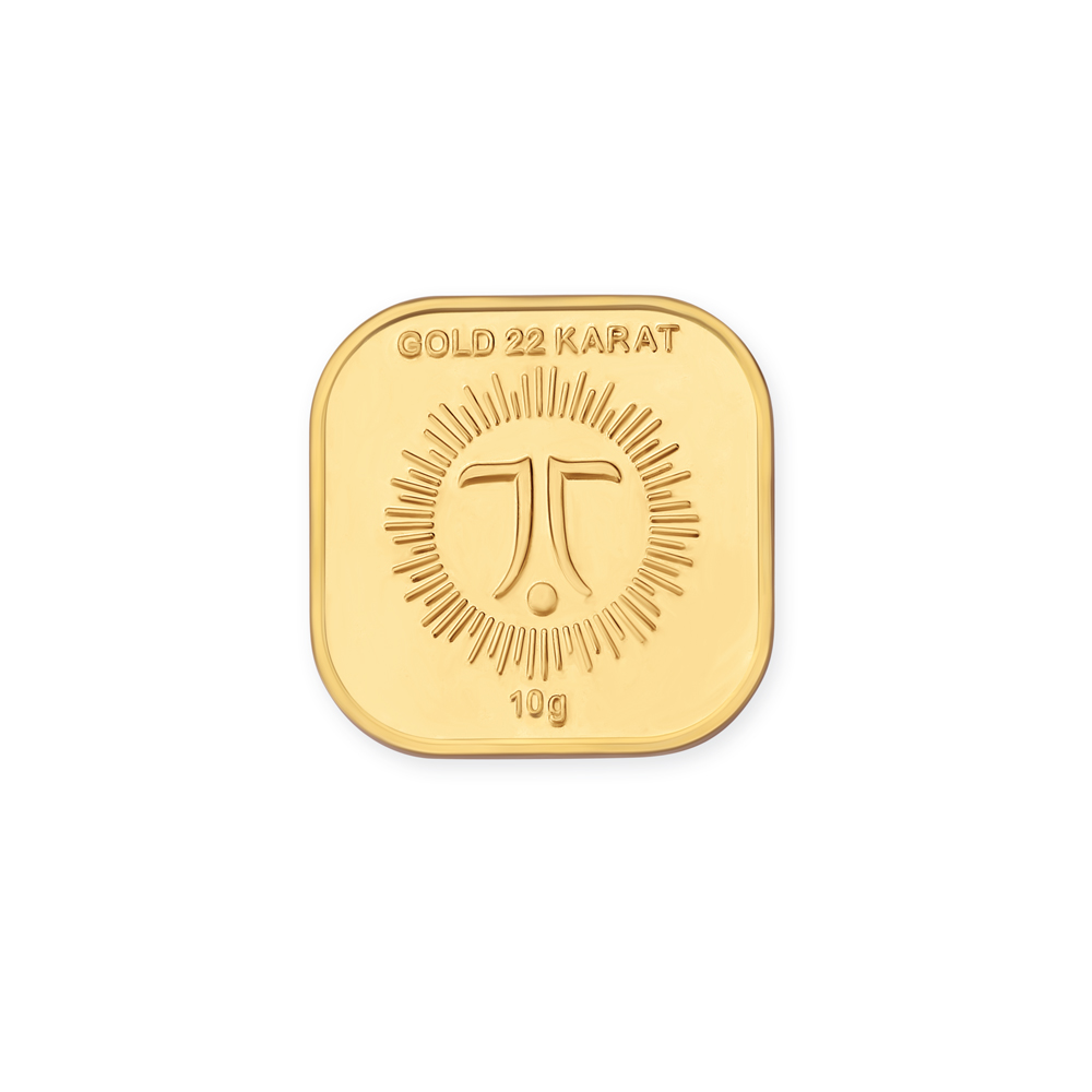 Goddess Lakshmiji's Feet 10 gram Gold Coin