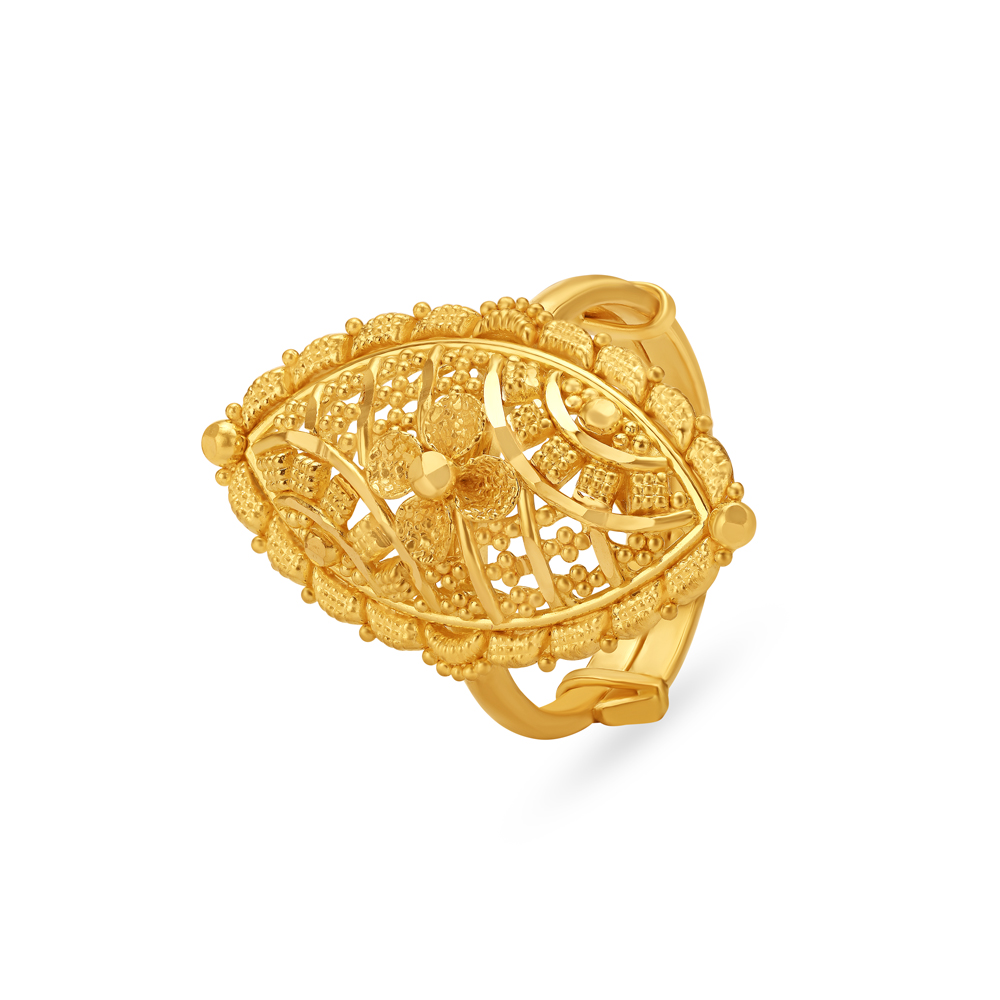 Leaf Shaped Finger Ring