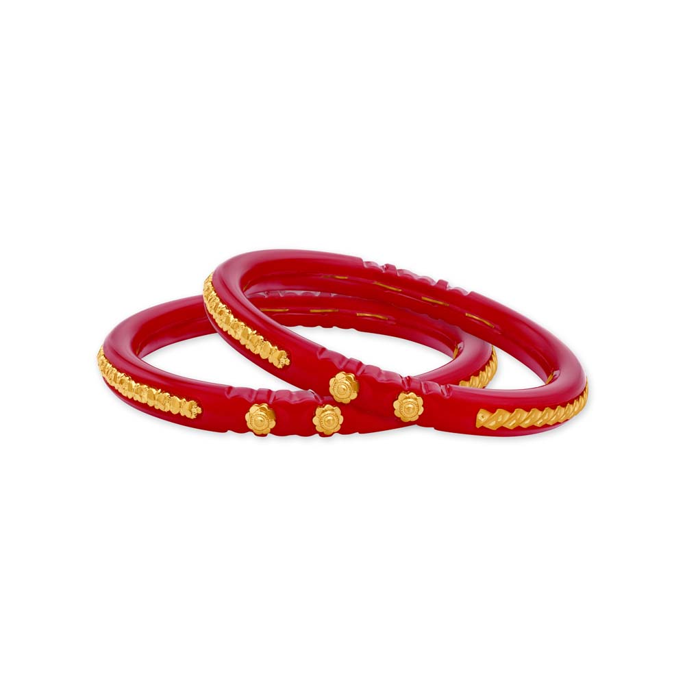 Mesmerising Gold Pola Bangle