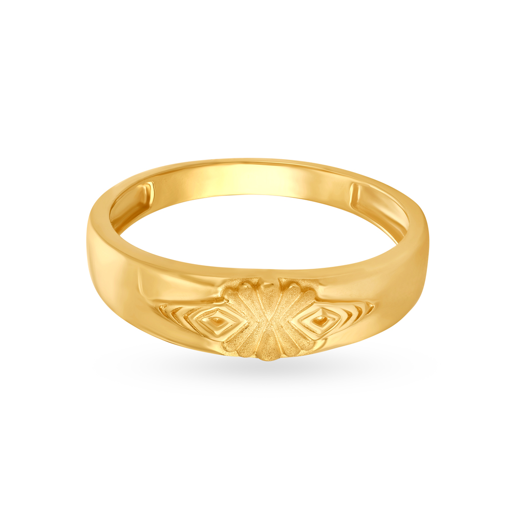Radiant Abstract Gold Ring