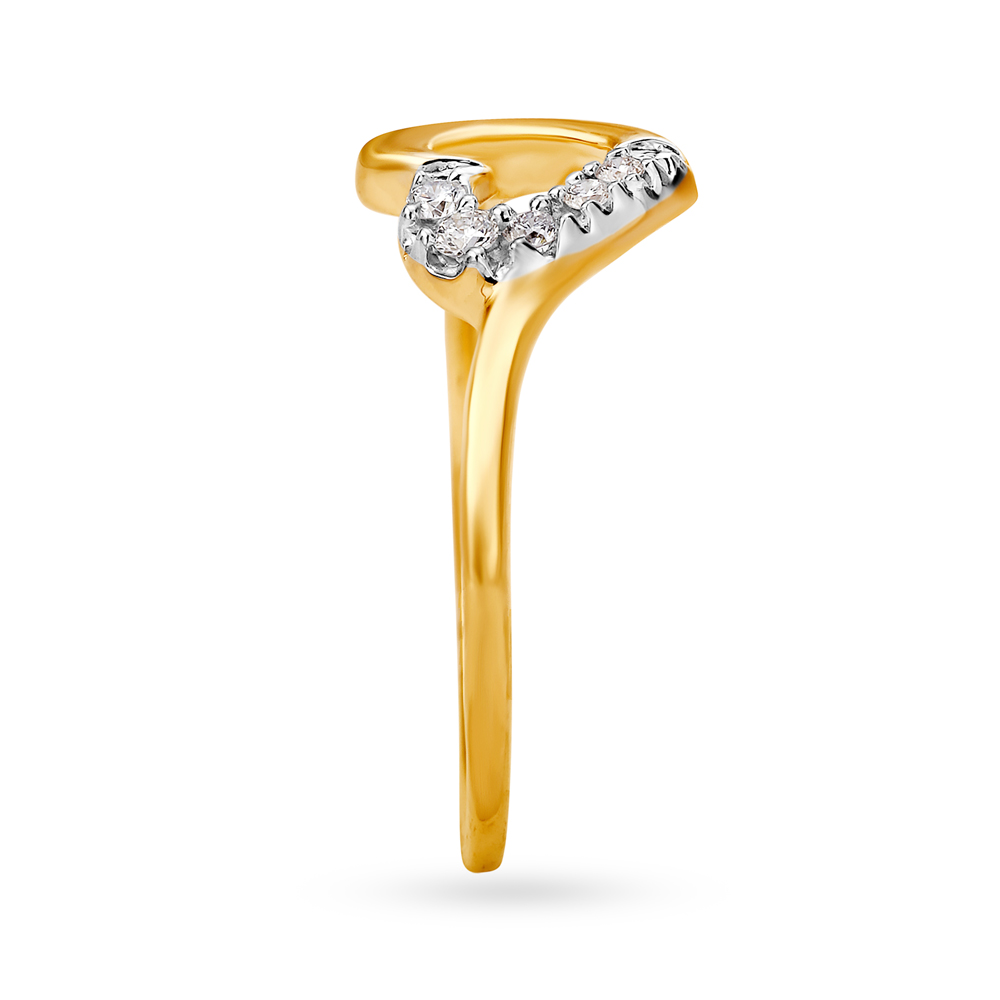 Imperial Heart Fancy Gold and Diamond Finger Ring