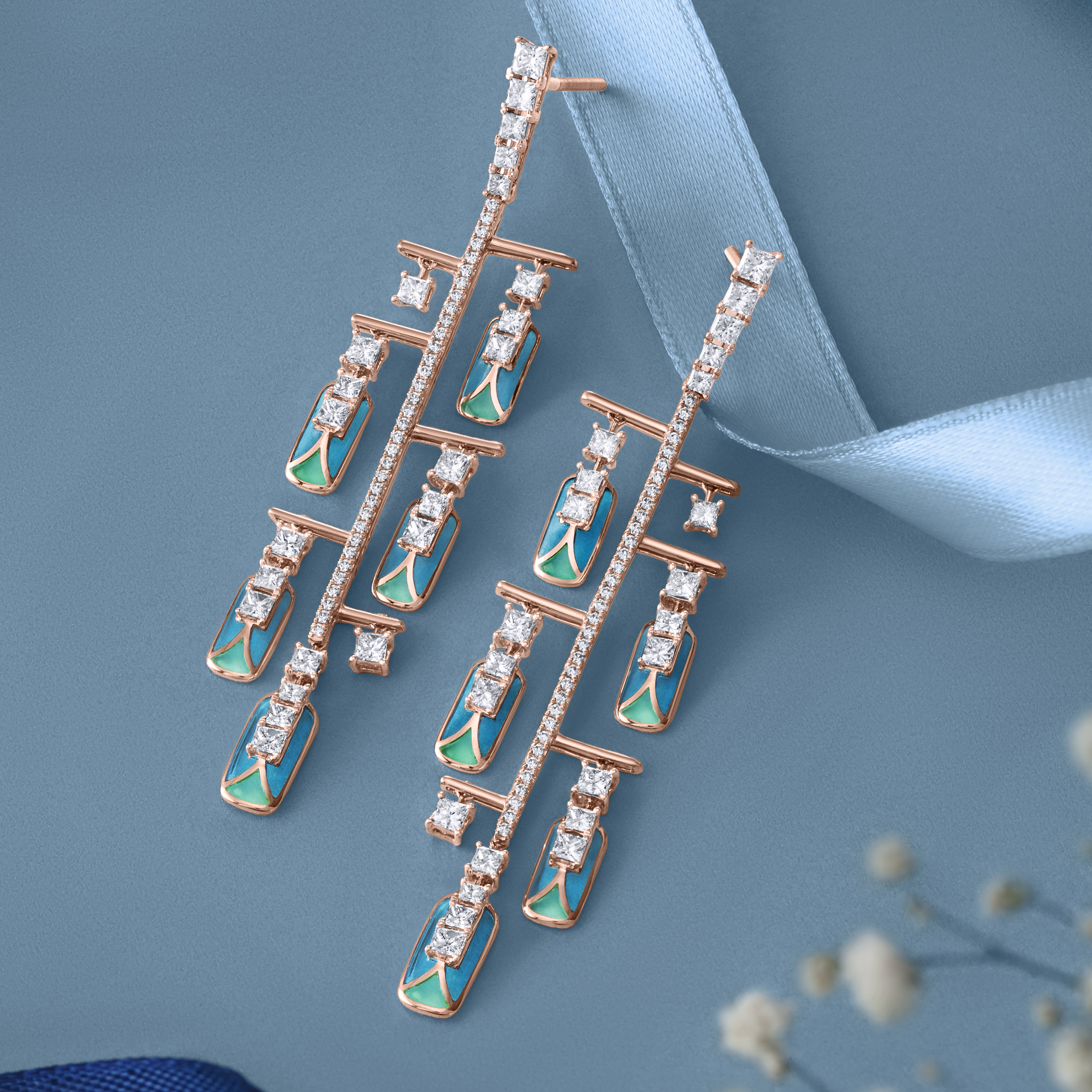 Ethereal Diamond Chandelier Earrings