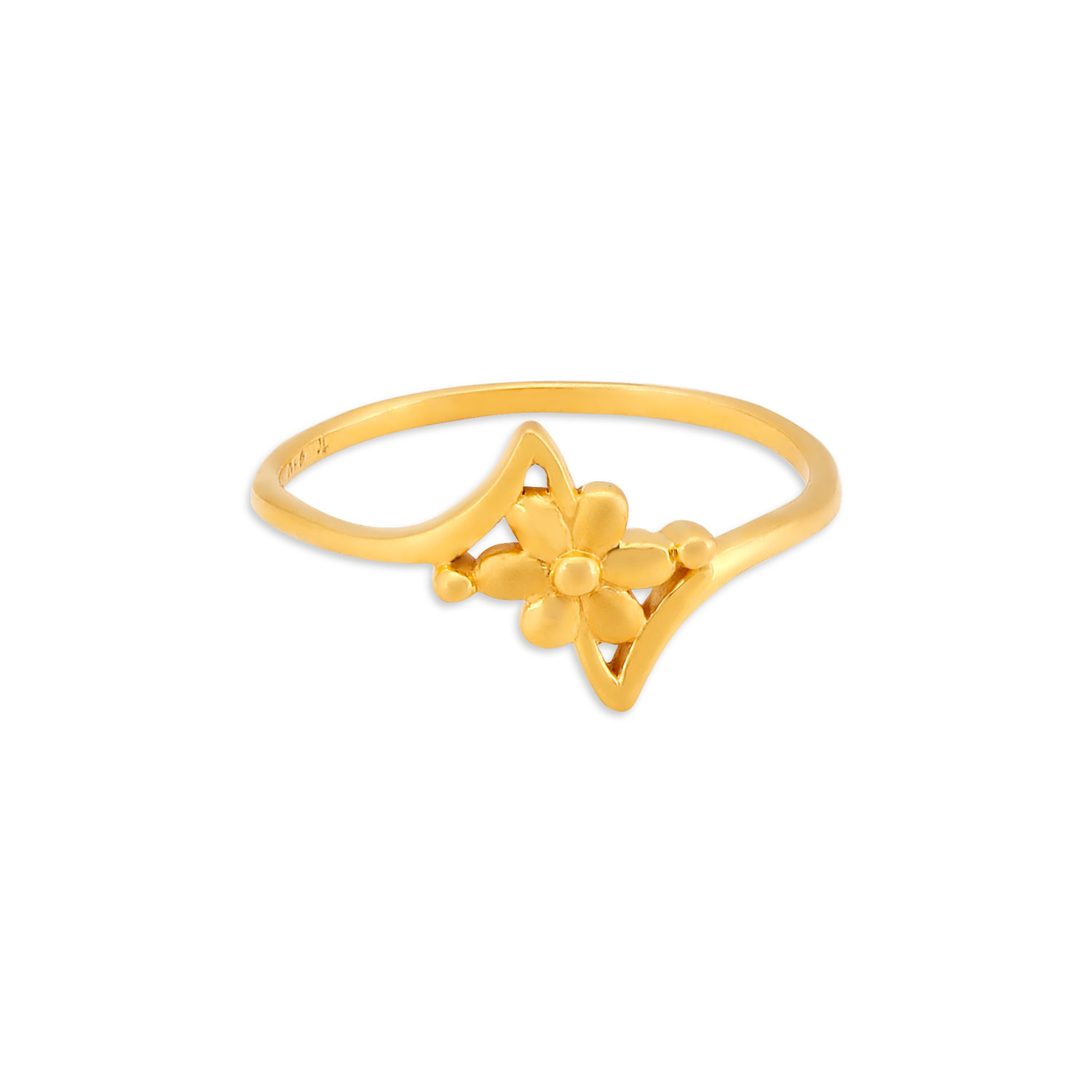 Stunning 22 Karat Gold Floral Motif Ring