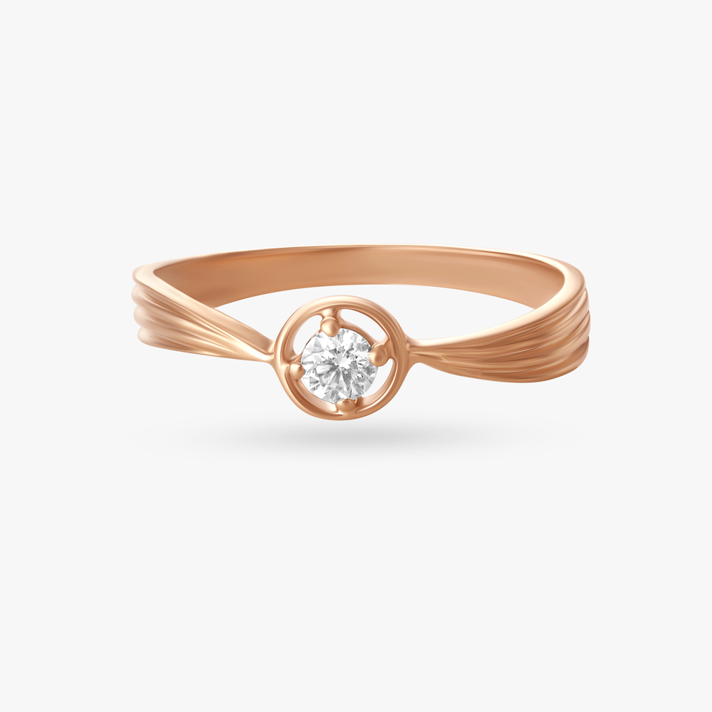 Dainty Shimmer Diamond Ring