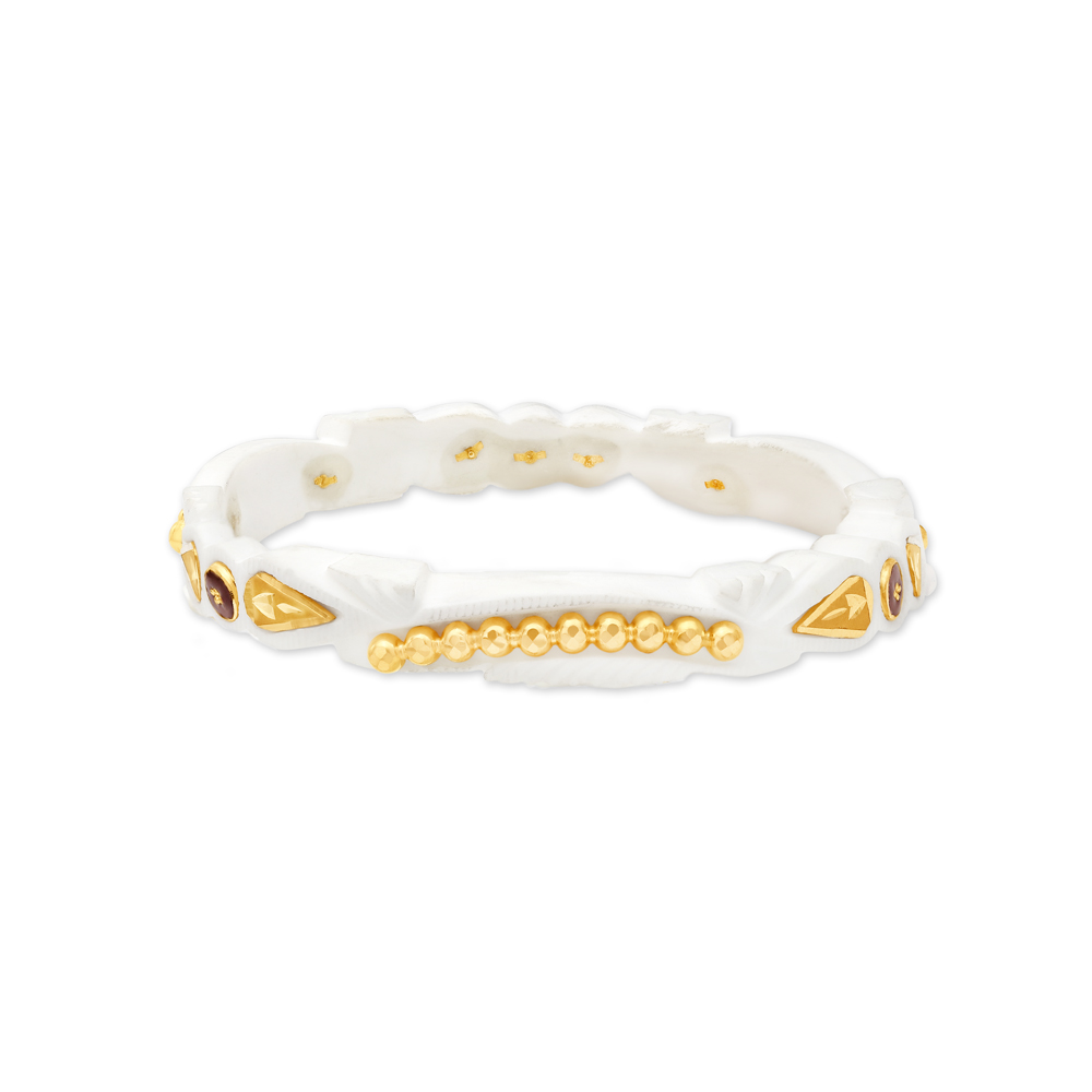 Charming Gold Shankha Bangle