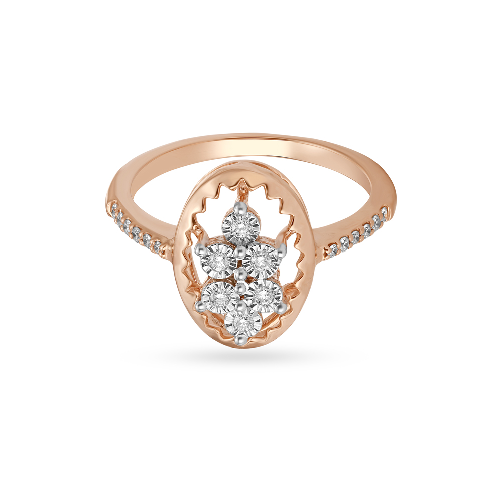 Circlet Floral Diamond Ring