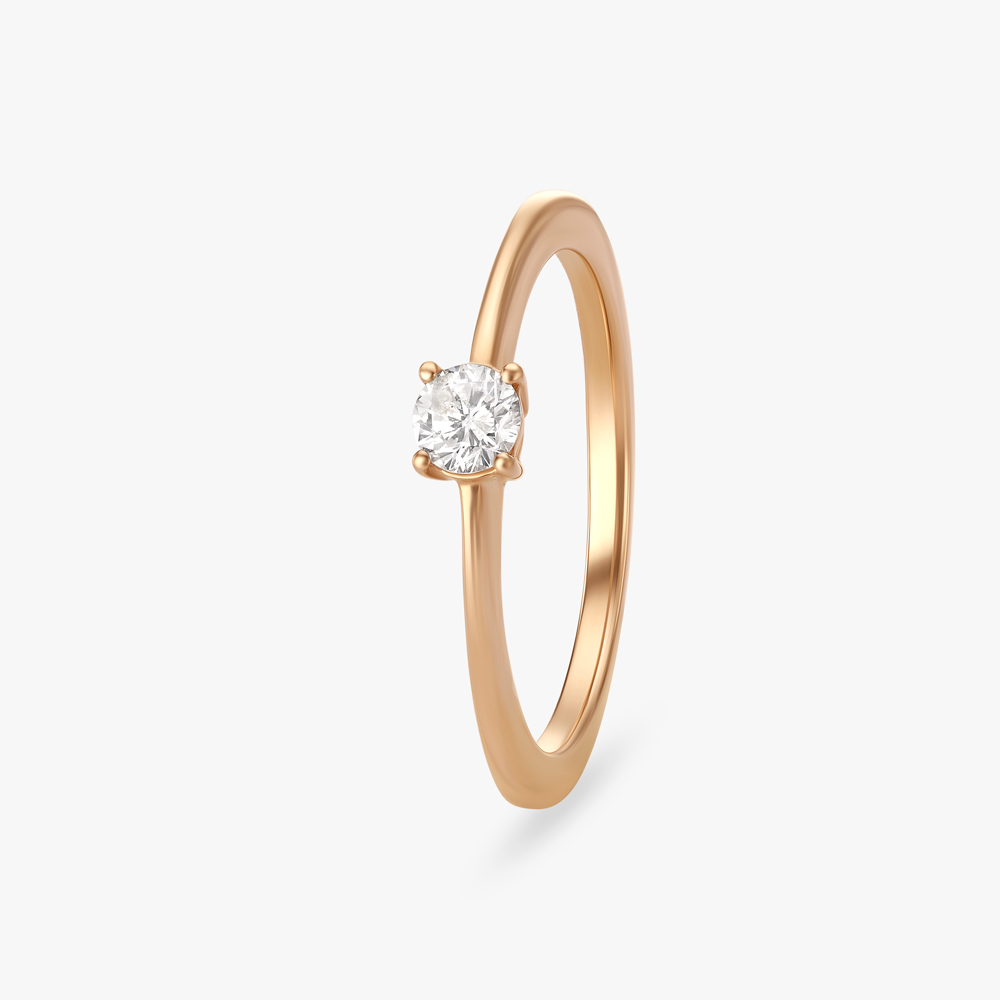 Refined Diamond Finger Ring