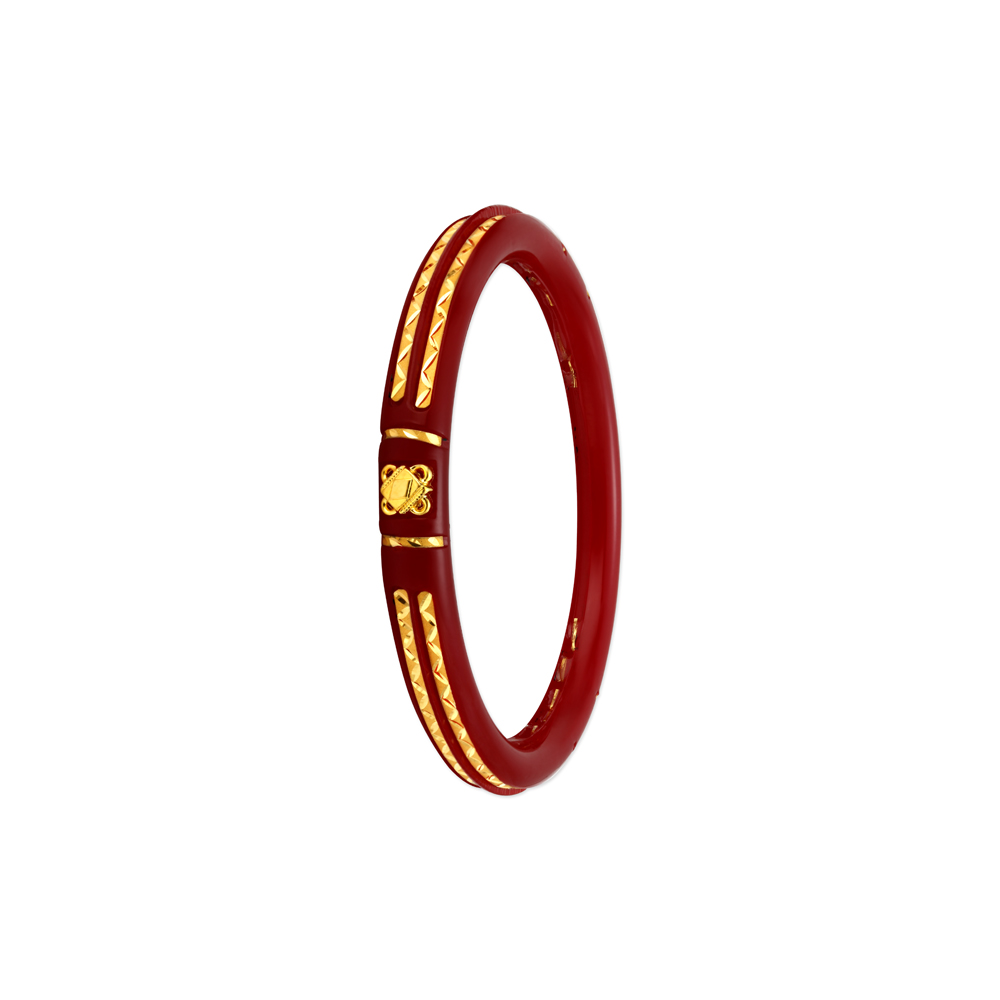 Traditional Yellow Gold Pola Bangles