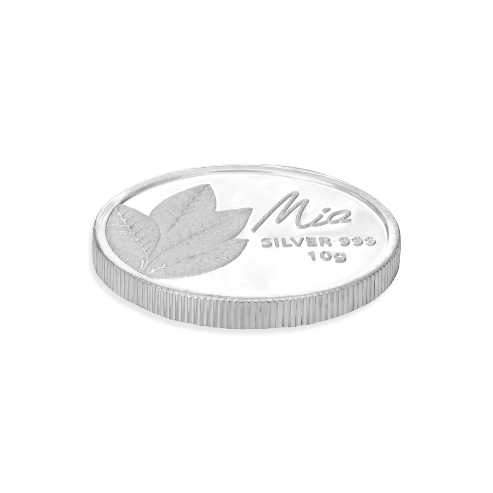 10 GM 999 Mango Leaf Silver Coins