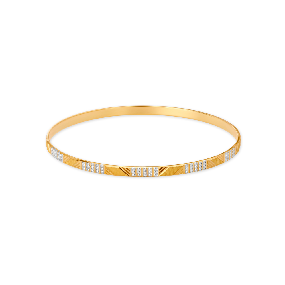 Grand Dual Toned Gold Bangle