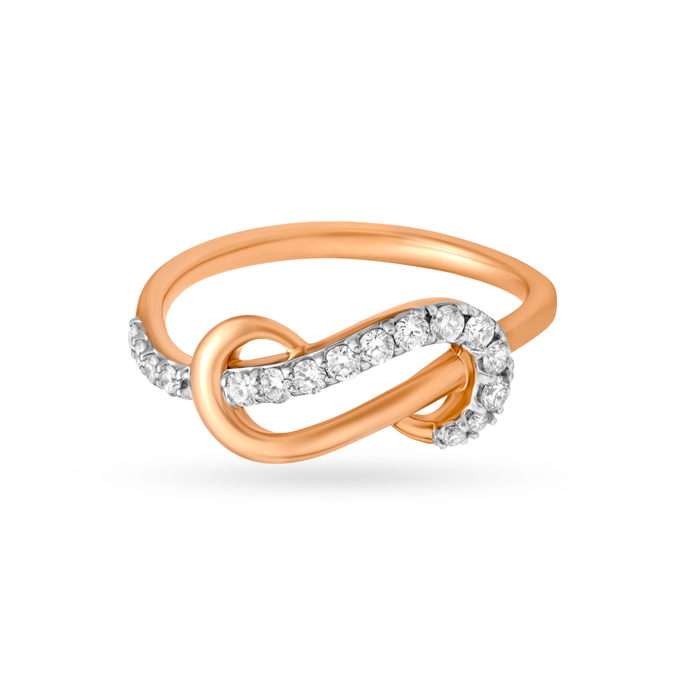 Modern Infinity Diamond Finger Ring