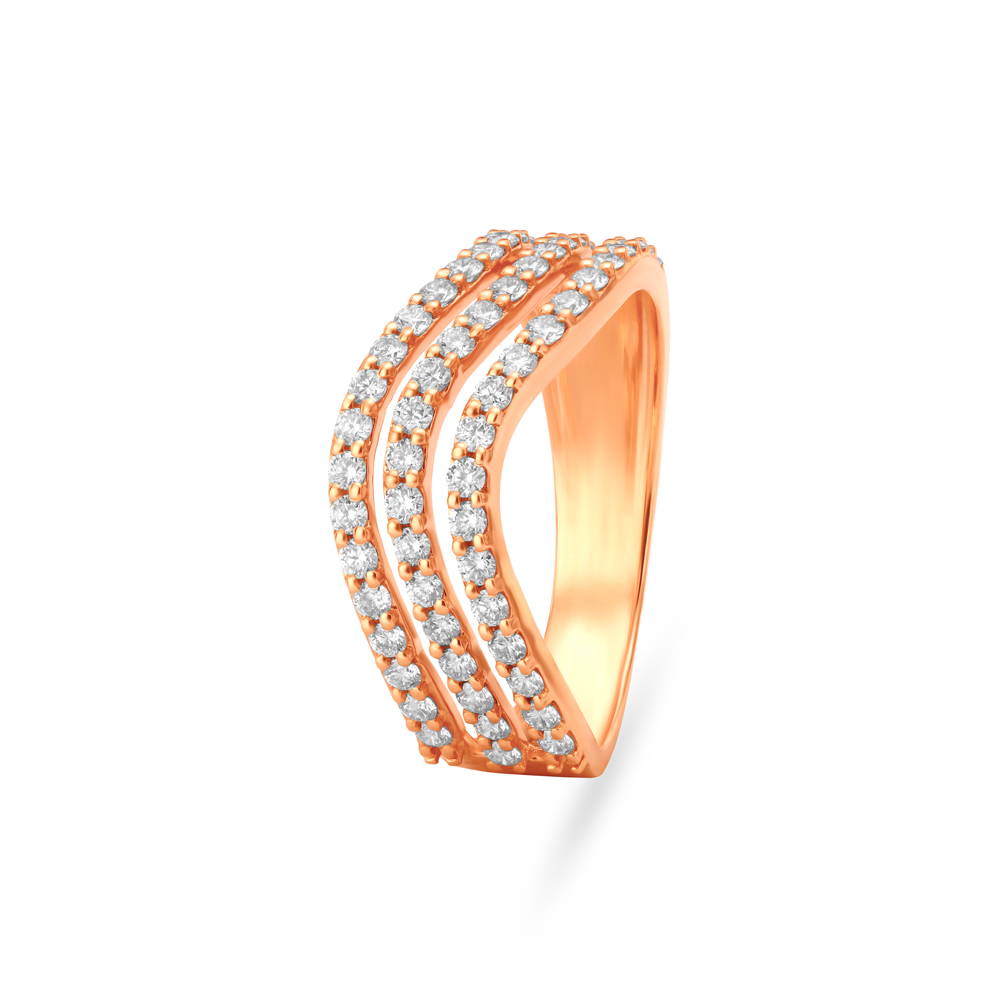 Layered Rose Gold Finger Band