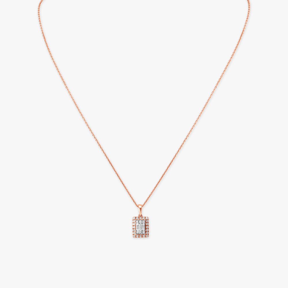 Bold and Beautiful! Diamond Pendant with Chain