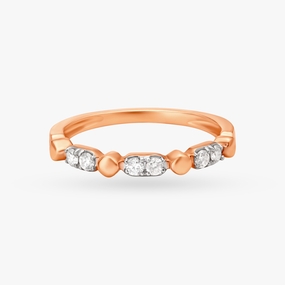 Elegant Stackable Diamond Rings