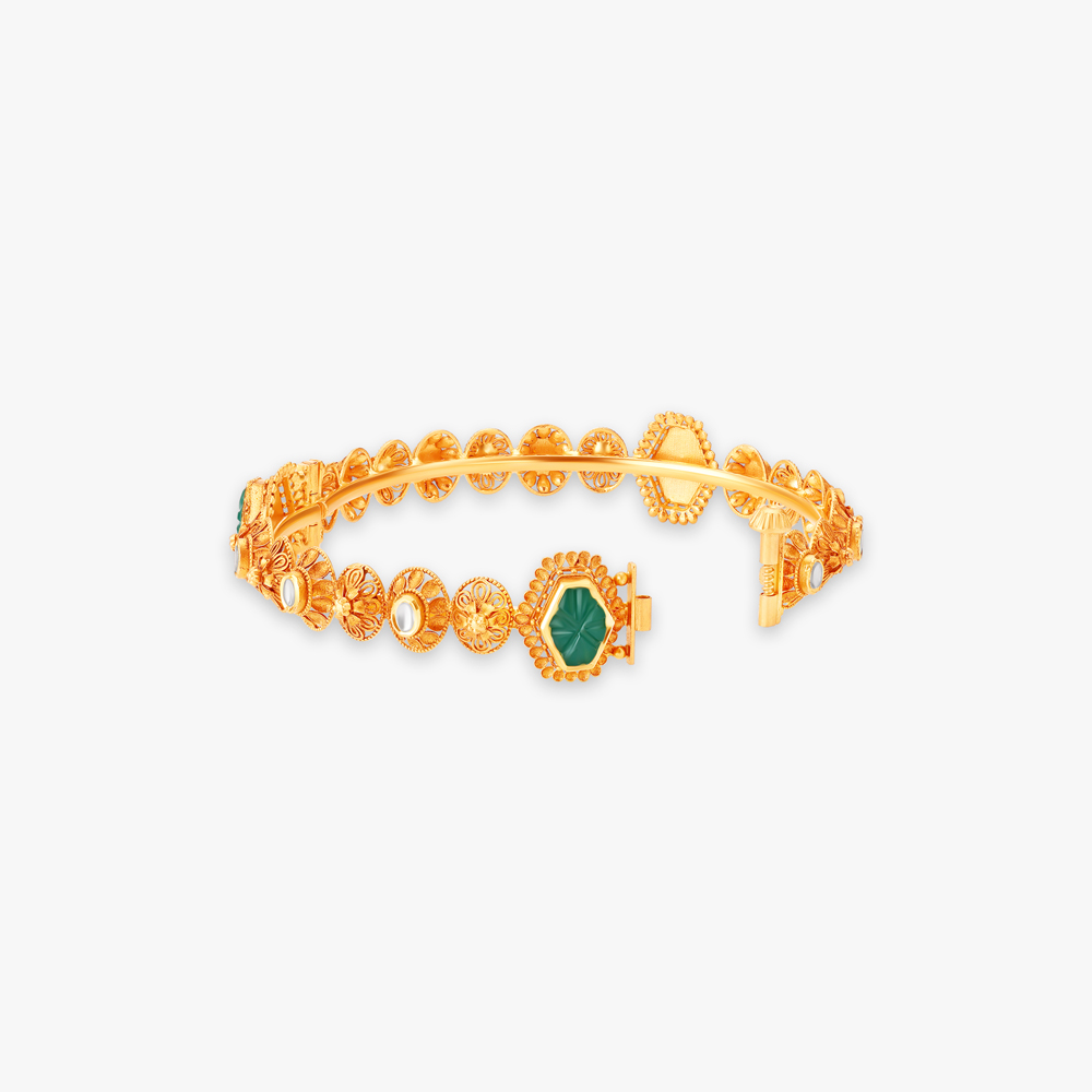 Emerald Opulence Bangle