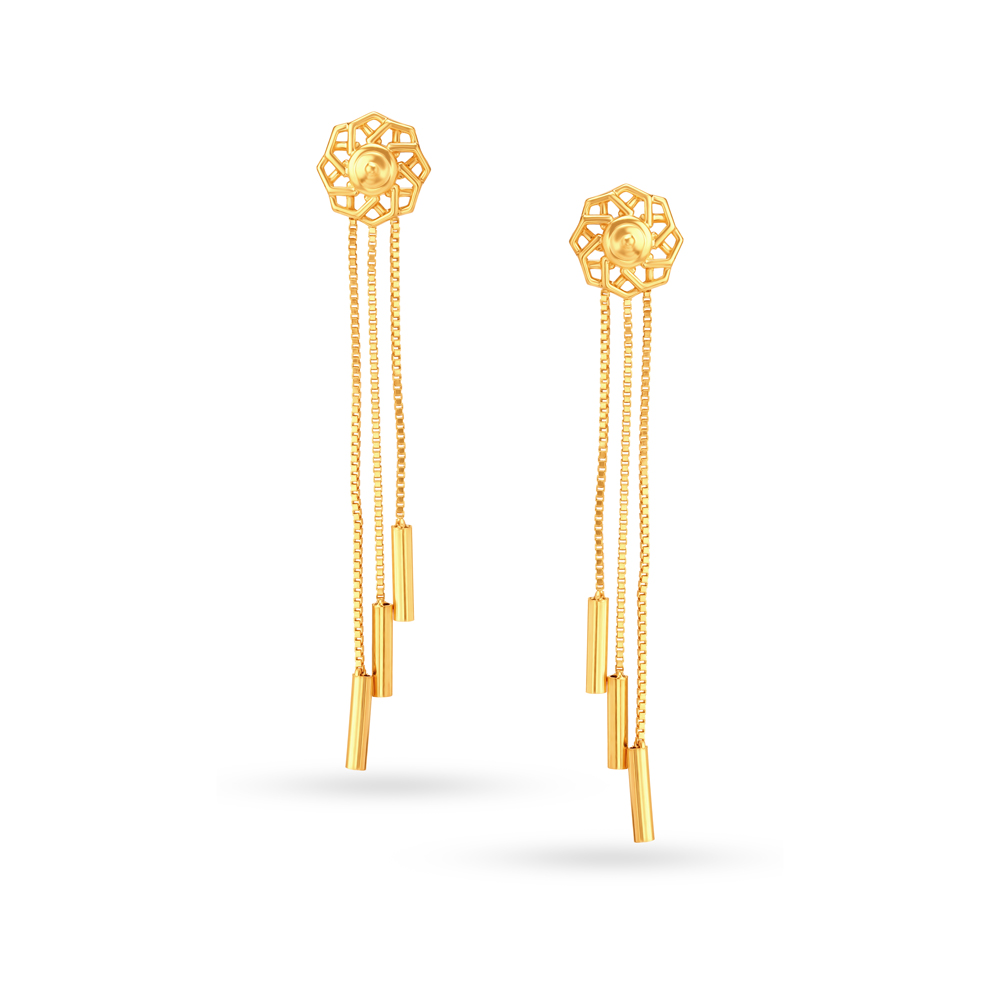 Versatile Gold Drop Earrings