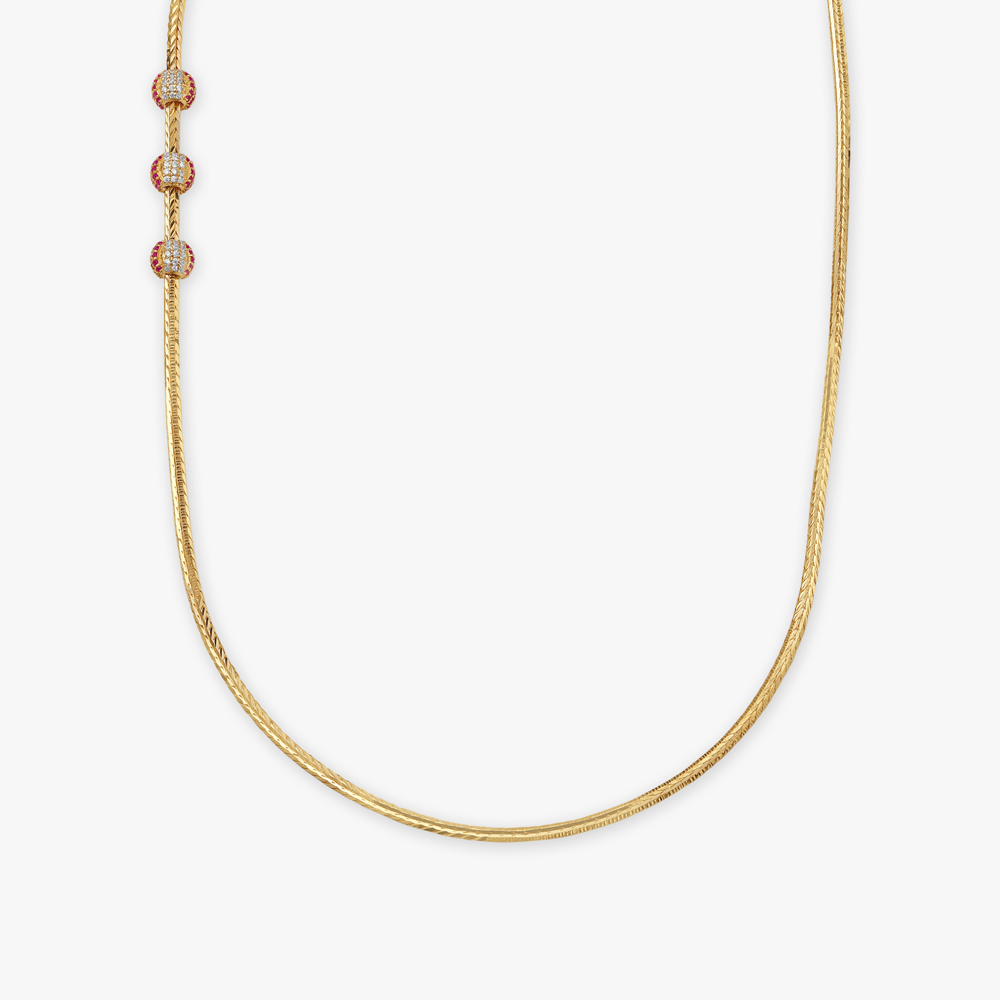 Graceful Gold Mugappu Chain