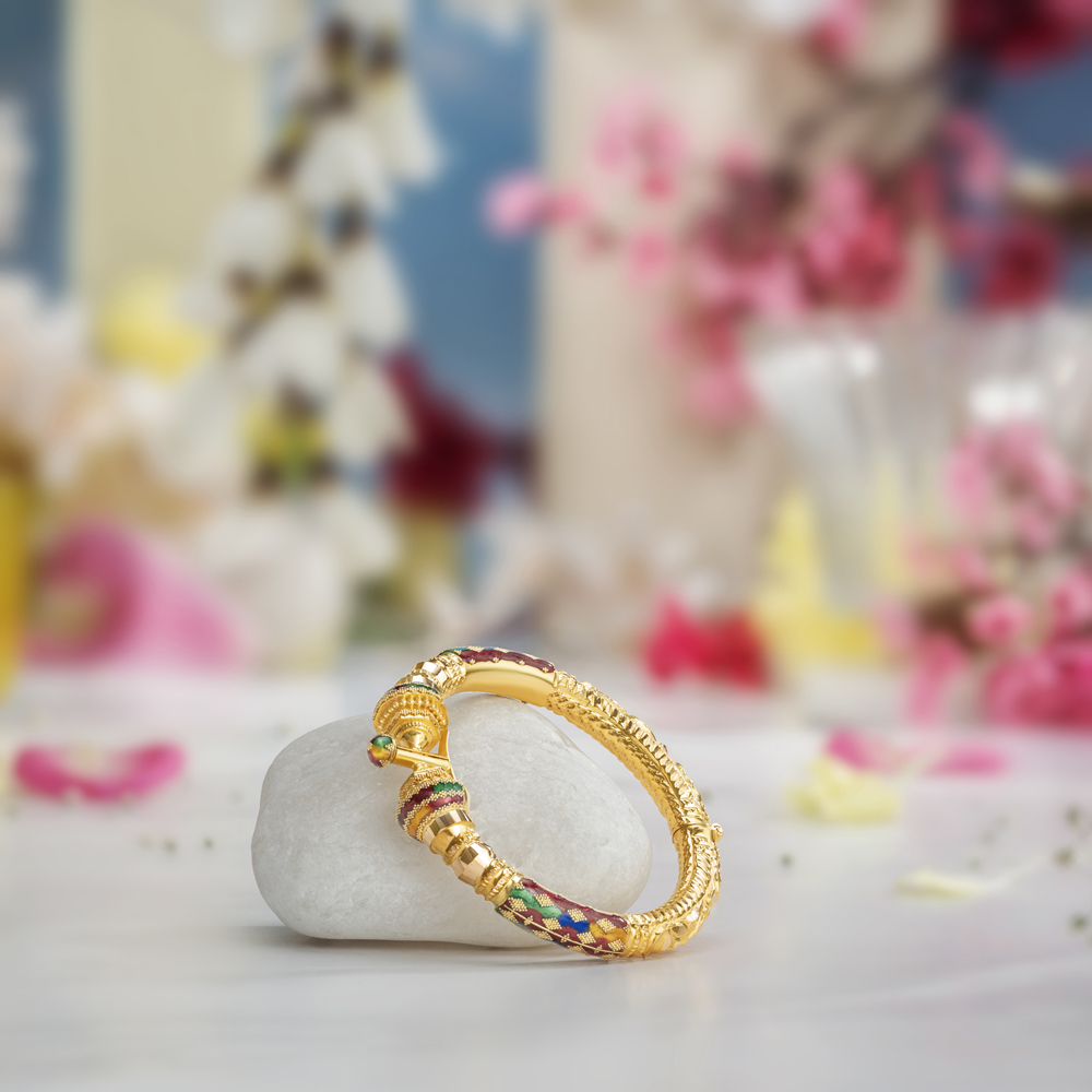 Classy Multicolour Glass Enamel Bangle