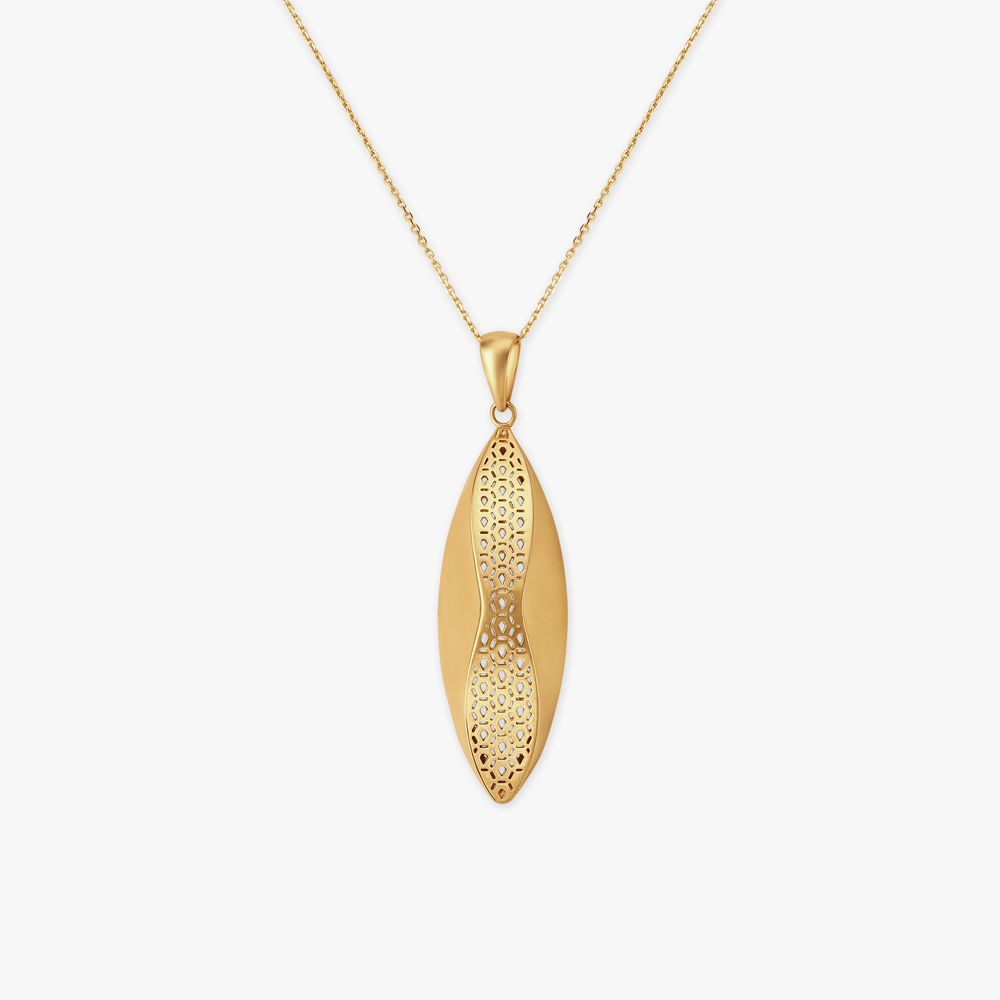 Subtle Teardrop Pendant with Chain