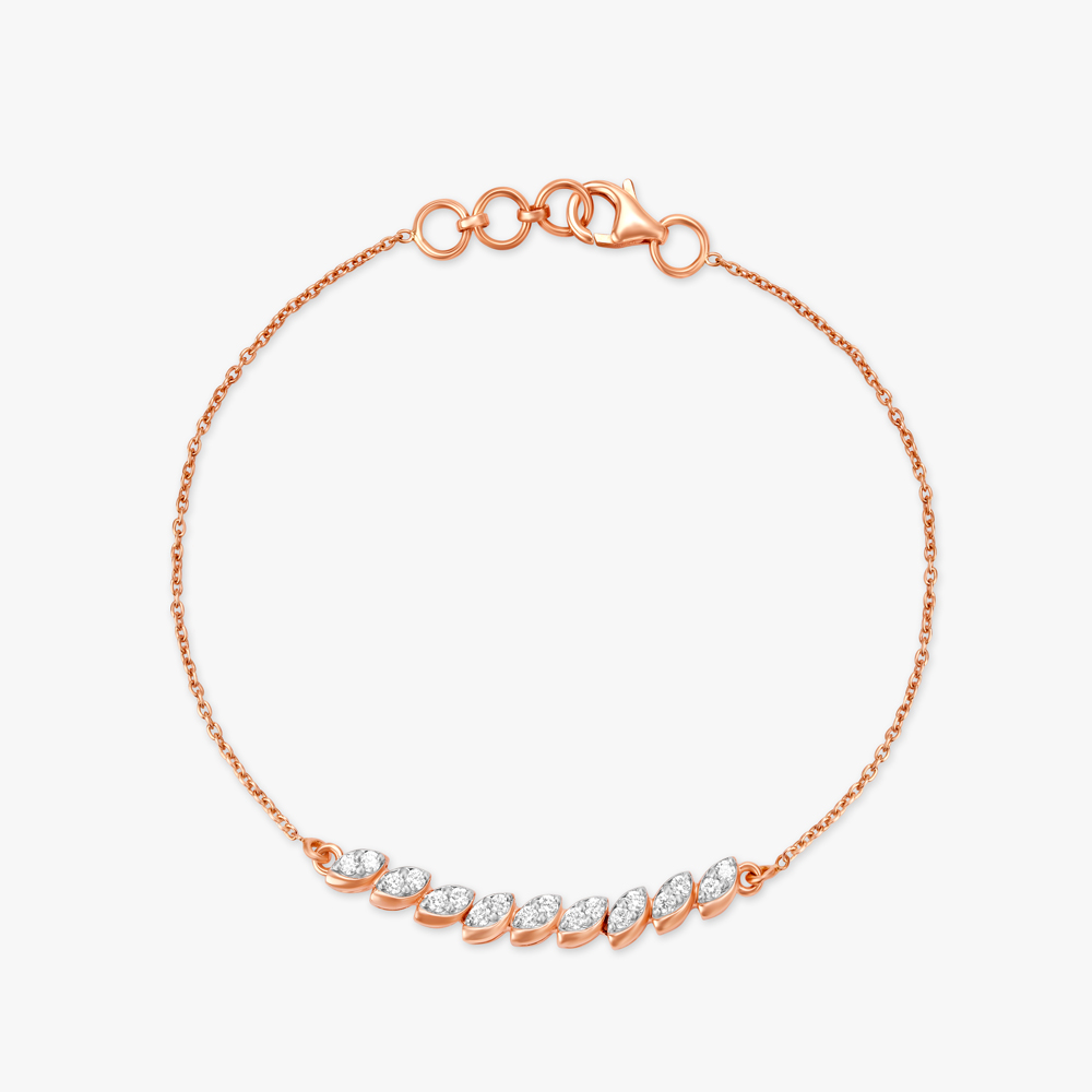 Leafy Brilliance Diamond Bracelet